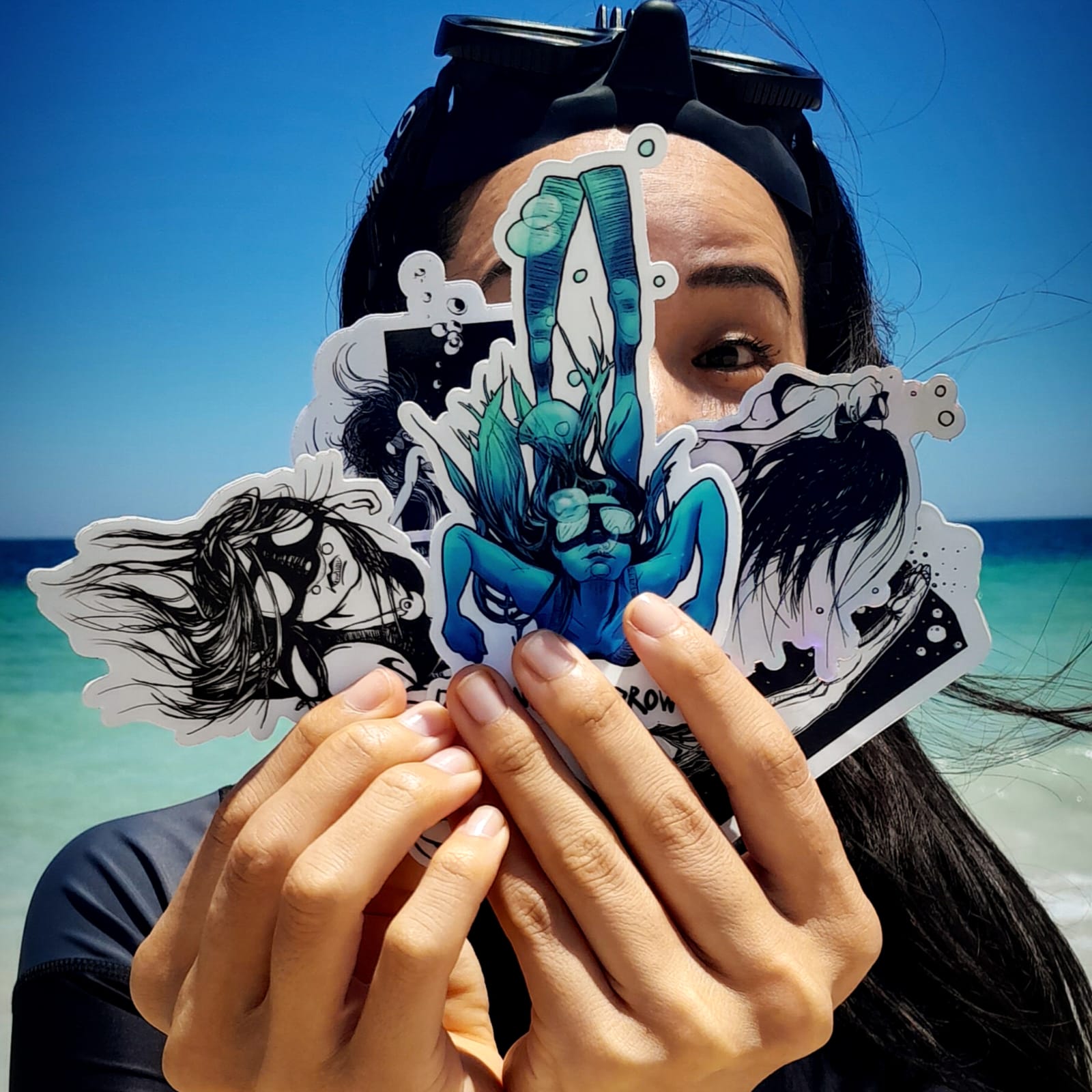 Drawing No Drowning - STICKERS | drawing NO drowning