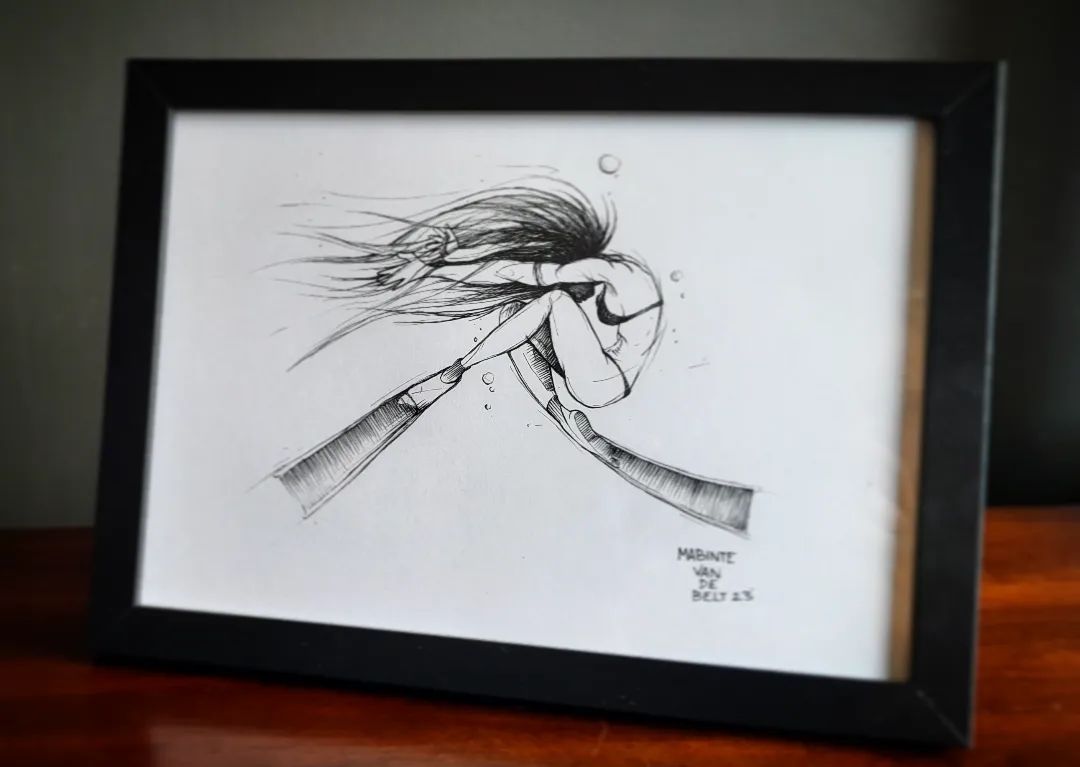 Freediving Art | drawing NO drowning